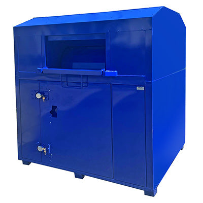 Large Clothing Collection Bin with Large Spring-Loaded Rotating Tray ...